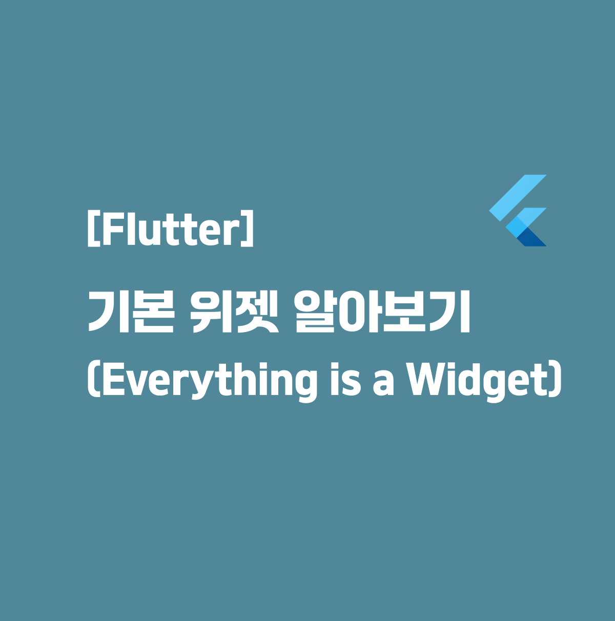 Flutter 기본 위젯 알아보기 Nomadterrace 