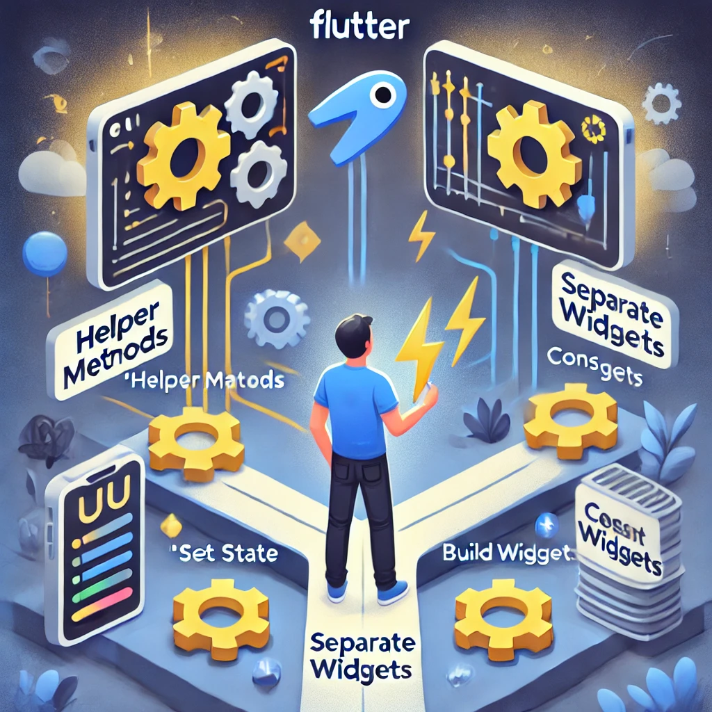 Widget Refactoring in Flutter: Helper Methods vs Separate Widgets ... Widget Refactoring in Flutter: Helper Methods vs Separate Widgets ...